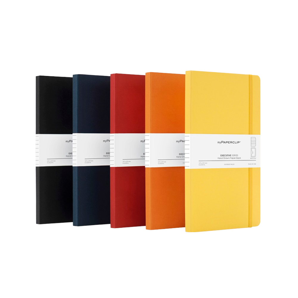 Executive A5 Slim Soft Cover Notebook - Premium Writing Pad - 192 Pages ...