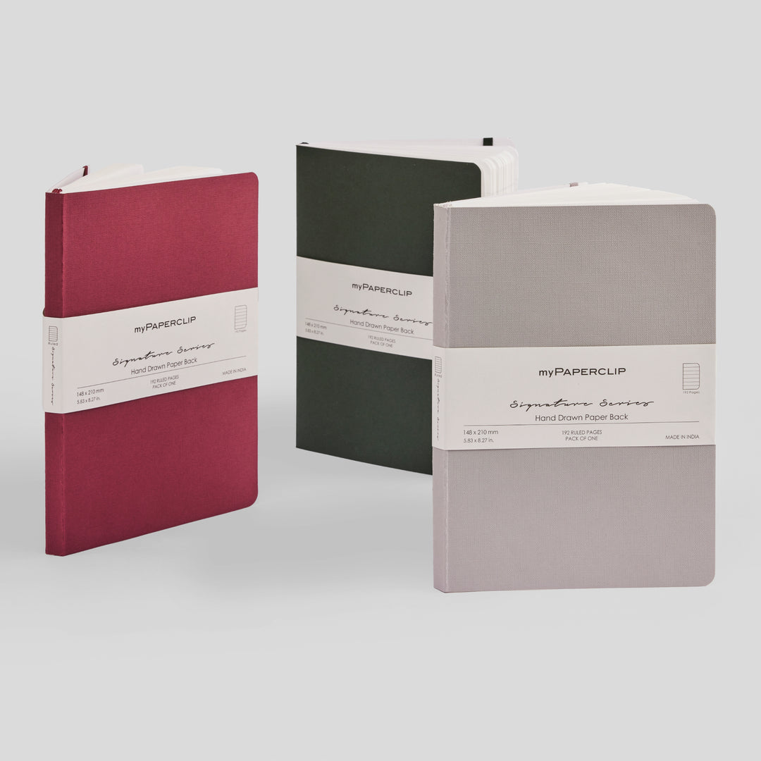 A5 Paperback Signature Series Notebook - Premium Paper - 192 Pages 90 ...